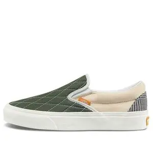 VANS Quilted Slip-on Sneakers - Green/light Gray