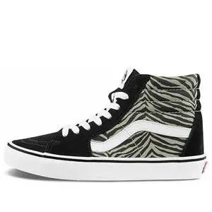 VANS Sk8-hi Canvas High Top Sneakers - Black/white