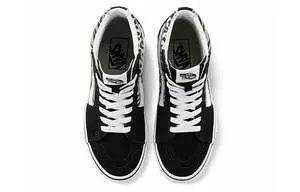 VANS Sk8-hi Canvas High Top Sneakers - Black/white