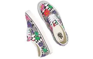VANS Authentic Floral Checkerboard Sneakers - Multi-color