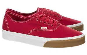 VANS Authentic Gum Bumper Sneakers - Red/white/brown