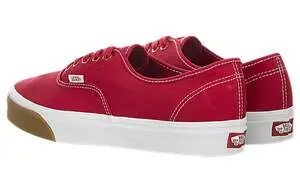 VANS Authentic Gum Bumper Sneakers - Red/white/brown