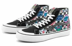 VANS Sk8-hi High Top Sneakers With Graphic Print - Black