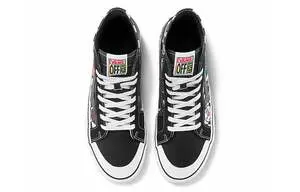 VANS Sk8-hi High Top Sneakers With Graphic Print - Black