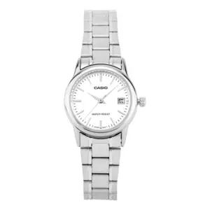 Casio Analog Watch Tone Stainless Steel - Silver