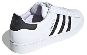 Adidas Superstar Logo Stripes Sneakers - White/black