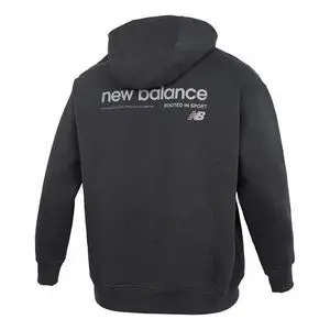NEW BALANCE Embroidered Logo Hoodie - Black
