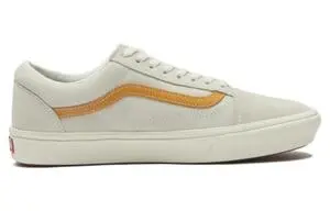 VANS Comfycush Old Skool Low Tops Casual Skateboarding Shoes Gray Orange - Gray/orange