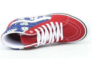 VANS Sk8-hi Pro High-top Sneakers - Blue/red