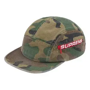 Supreme Ss26 Side Zip Camp Cap - Woodland Camo