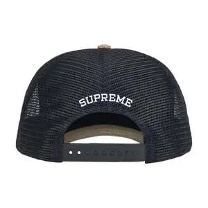 Supreme Raffia Mesh Back 5-panel Cap - Tan
