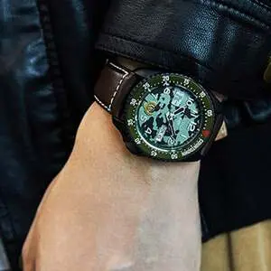 SEIKO Waterproof Guile Mechanical Green Camouflage / Khaki