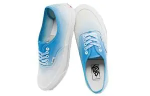 VANS Og Authentic Lx Dip Dye Low Top Sneakers - White/blue
