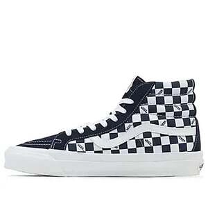 VANS Og Sk8-hi Lx Checkerboard High-top Sneakers - Navy/white