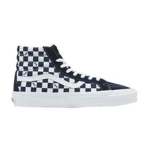 VANS Og Sk8-hi Lx Checkerboard High-top Sneakers - Navy/white