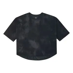 CONVERSE Loose Fit Mesh Short Sleeve Top - Black