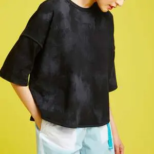 CONVERSE Loose Fit Mesh Short Sleeve Top