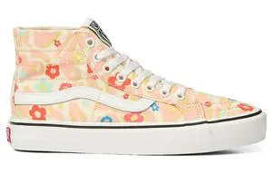 VANS Sk8-hi High Top Sneakers With Floral Print - Yellowpink