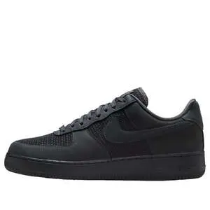 Nike Force 1 Low Woven Sneakers - Black/anthracite