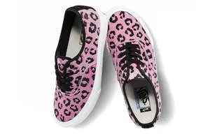 VANS Authentic Vlt Lx 'mauve Leopard Velvet - Pink/black