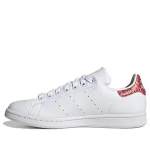Adidas Originals Stan Smith Lace Up Sneakers - White/red