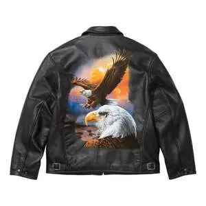 Supreme X Mm6 Maison Margiela Schott® Eagle Leather Jacket
