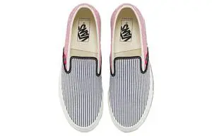 VANS Style 48 Lx Striped Slip-on Sneakers - Blue/pink