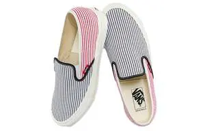 VANS Style 48 Lx Striped Slip-on Sneakers - Blue/pink