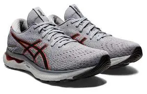 Asics Gel-nimbus 24 Performance Footwear - Grey/red