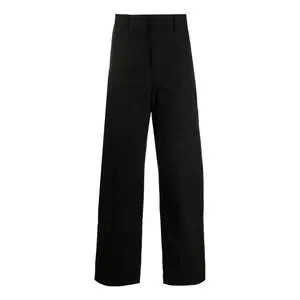 Off-White Straight Leg Casual Pants - Black