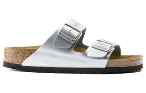 BIRKENSTOCK Arizona Birko-flor Sandals - Silver