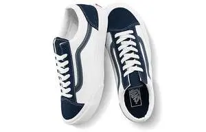 VANS Style 36 Classic Sport Low Top Sneakers - White/blue