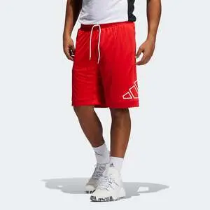 Adidas Big Logo Short Logo Printing Sports Shorts - Red