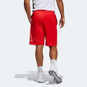Adidas Big Logo Short Logo Printing Sports Shorts - Red