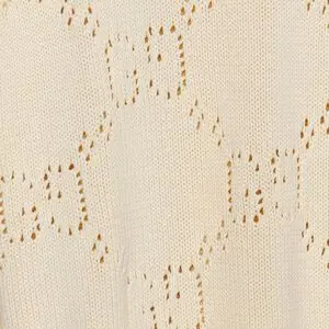 Gucci Perforated Gg Cotton Knit Sweater