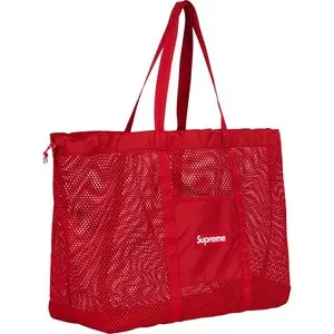 Supreme Mesh Tote Bag - Red