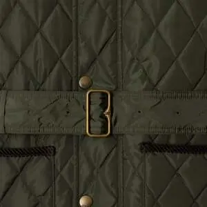 Burberry Quilted Belted Jacket - Green