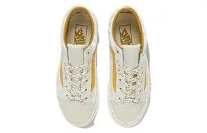 VANS Style 36 Leather Pop Sneakers - White/yellow