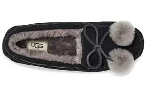 UGG Dakota Bow Pom Slipper - Black