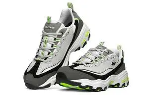 Sketchers D'lites 1.0 Sport Sneakers - Grey/green