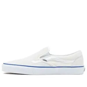VANS Classic Slip-on Sidestripe Sneakers - White/blue
