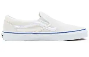 VANS Classic Slip-on Sidestripe Sneakers - White/blue