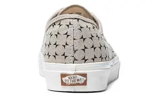 VANS Authentic Low Top Sneakers With Graphic Print - Gray/black