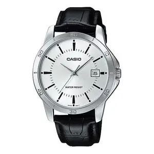 Casio Analog Stainless Steel Watch With Date - Silverblack