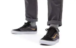 VANS Old Skool Lenticular Sidestripe Sneakers - Black/white