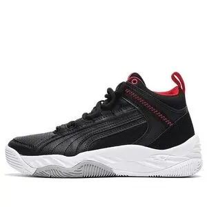 PUMA Rebound Future Evo High Top Sneakers - Black/white/red