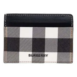 Burberry 26 Check Card Case - Black