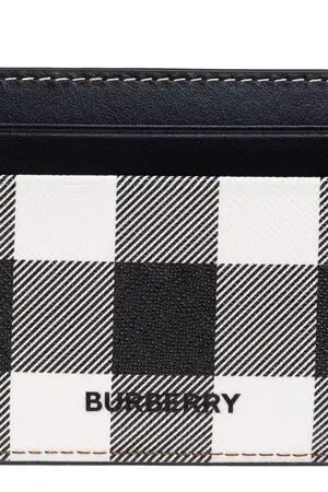Burberry 26 Check Card Case - Black