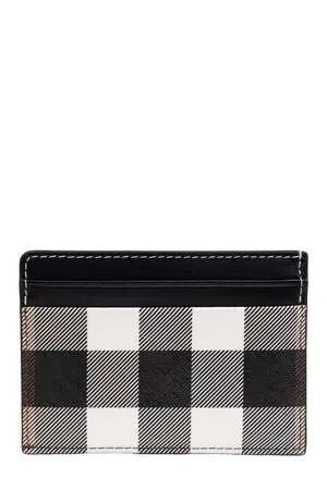 Burberry 26 Check Card Case - Black