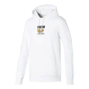 PUMA Graphic Hoodie - White/black/black
